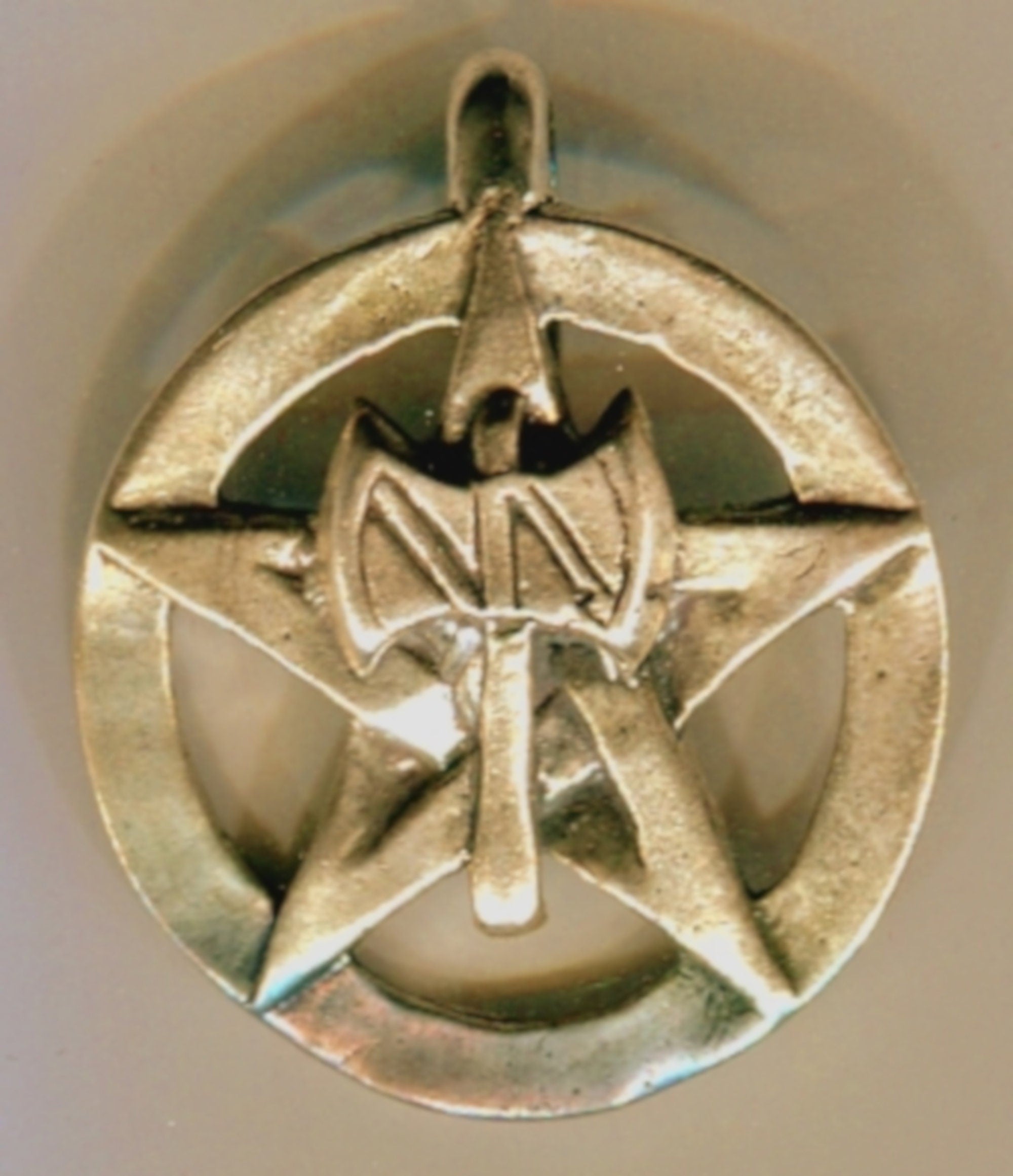 Pentagram with Labrys - 5524B – Dragonscale Jewelry & Fine Arts